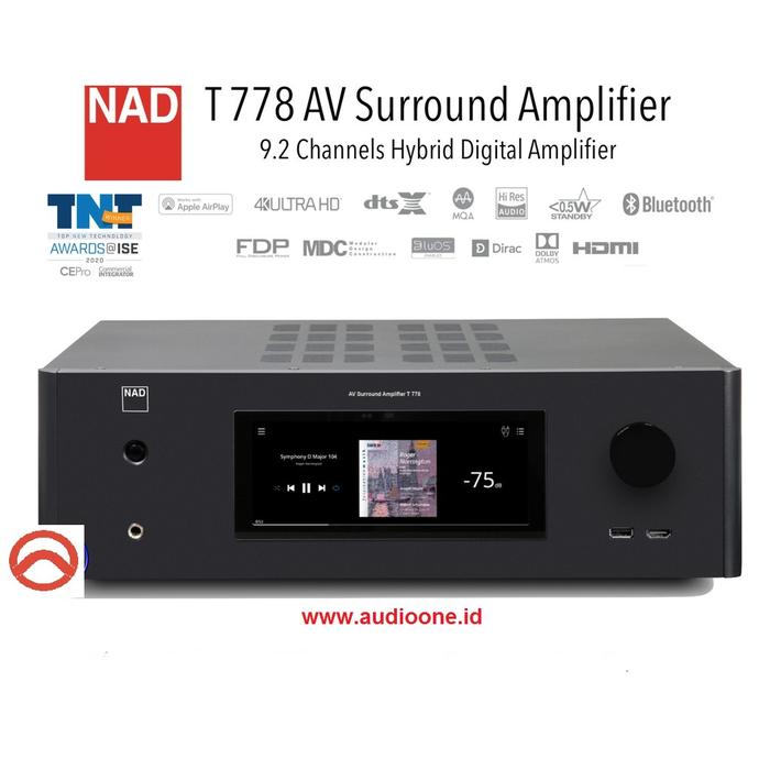 Jual NAD T778 streamer hybrid digital home theatre amplifier dolby ...