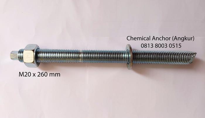 Jual STUD BOLT CHEMICAL ANCHOR / CHEMICAL ANCHOR M20 x 260 MM - Kota ...