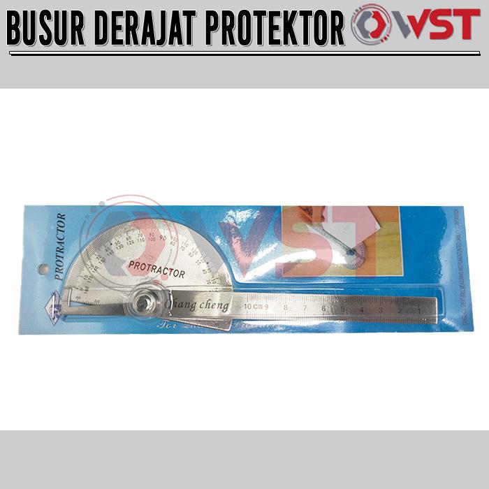 Jual Busur Derajat Besi Protractor / Penggaris Busur Tukang 10cm - Kota ...