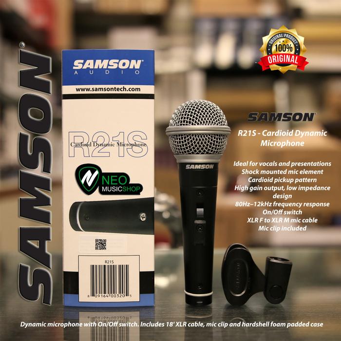 Jual Samson R21S Cardioid Dynamic Microphone Original - Kota Sukabumi ...