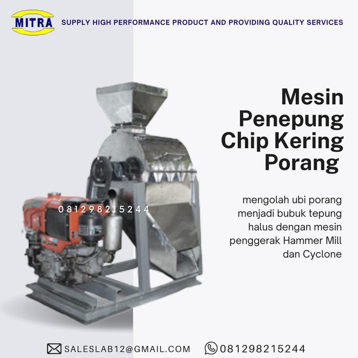 Jual Mesin Penepung Chip Kering Porang (Hammer Mill With Cyclone ...