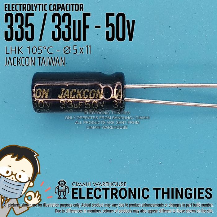 Jual ELCO 33UF 50V JACKCON LHK 5X11 336 CAPACITOR KAPASISTOR - Kota Cimahi - Electronic Thingies ...