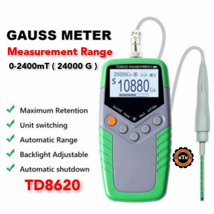 Jual ALAT UKUR DIGITAL GAUSS MAGfNET METER TESTER TD8620 TESLA ...