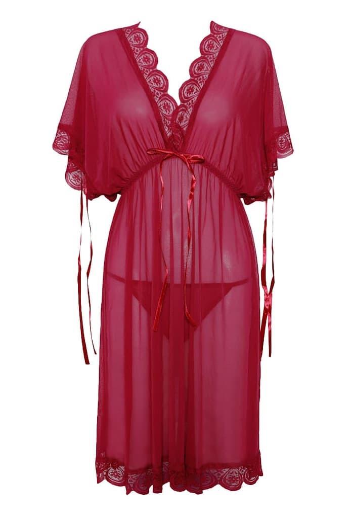 Promo Gaun Tidur Lingerie Baju Tidur Wanita Sexy Piyama Lace transparan ...