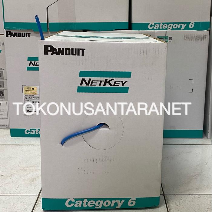Jual Panduit Netkey Kabel Lan Cat 6 / Cat6 Utp Blue, 305m Di Seller ...