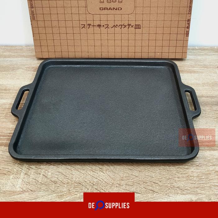 Jual Hotplate Pan Persegi Polos BBQ Grill | Loyang Roti Cast Iron ...