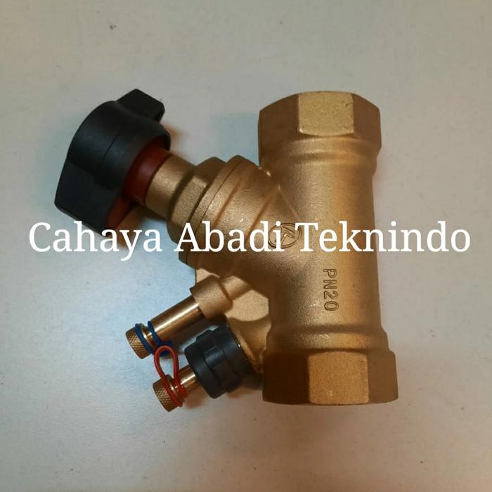 Jual Balancing valve bronze 1 1/4" Balancing valve brass kuningan PN20 ...