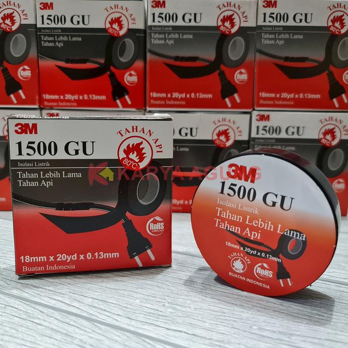 Jual Isolasi Kabel Listrik 3M Tahan Api Panas 1500 GU / Solasi Selotip - Kota Makassar - Karya ...