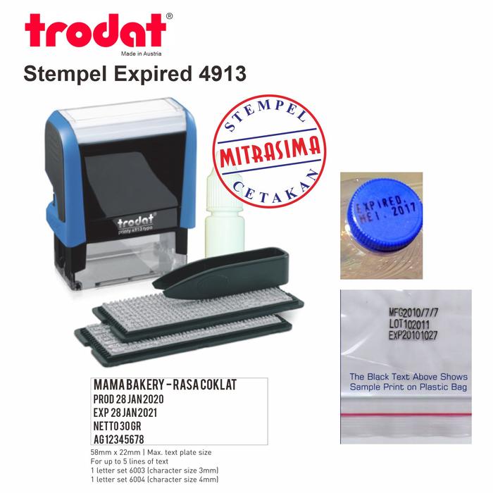 Jual Stempel EXPIRED dengan kode produksi atau format lain yang ...