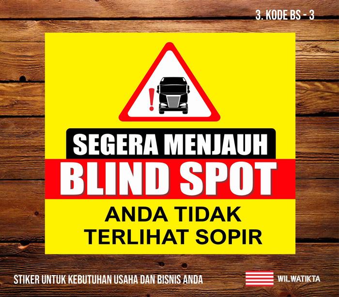 Jual Sticker Safety Sign Blind Spot - BS-2 JUMBO - Jakarta Selatan ...