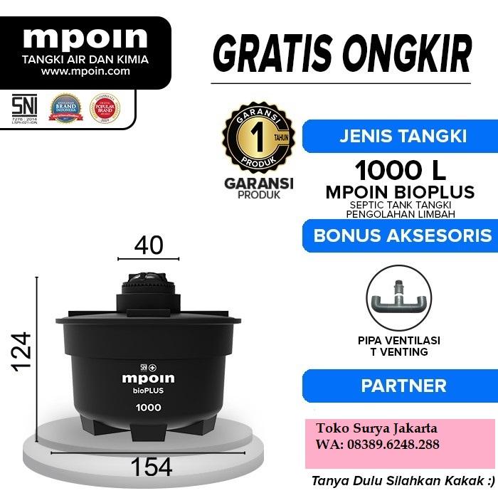 Jual MPOIN BIOPLUS 1000 L - Sapi tank Septic Tank GARANSI 1 TAHUN ...