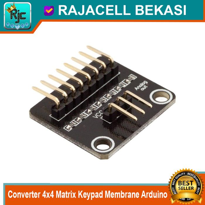 Jual Converter 4x4 Matrix Keypad Membrane to Analog Out Arduino - Kota Bekasi - Rajacell Bekasi ...