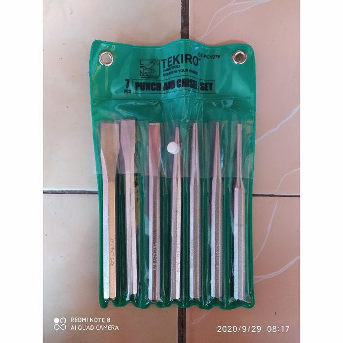 Jual TEKIRO PAHAT SET 7 PCS / PUNCH & CHISEL SET 7 PCS - Jakarta Barat ...