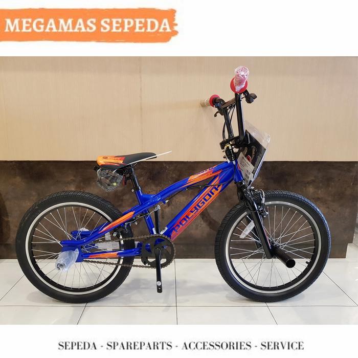 Jual sepeda anak bmx polygon hustle 20 pria hustel 20 inch biru blue ...