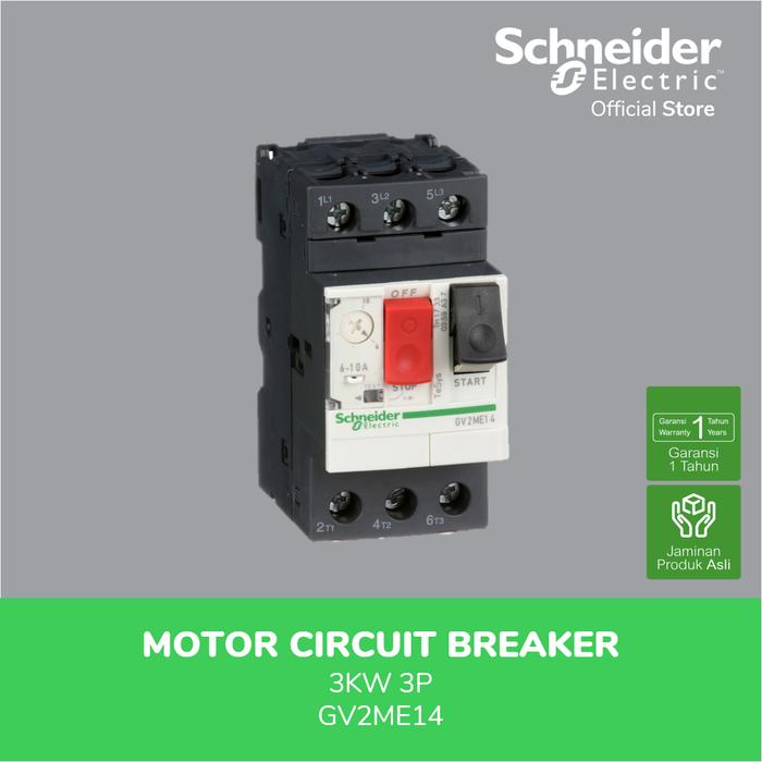 Promo Schneider Electric TeSys GV2 Motor Circuit Breaker 3kW 3P ...