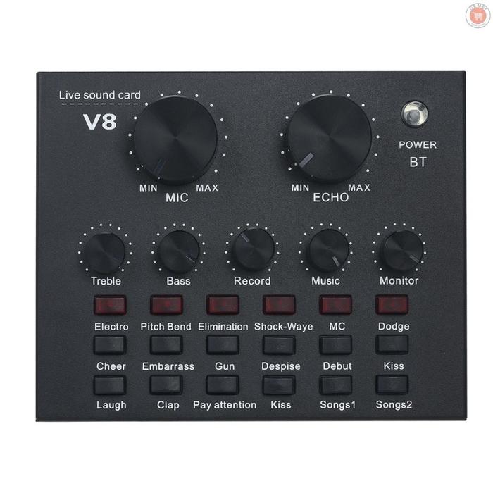 Jual V8 Sound Card Eksternal Usb Dengan Interface Audio Bt - Kota ...