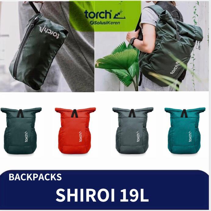 Jual TORCH Shiroi Tas Ransel Lipat Pria Wanita Tahan Air 19+2 Liter ...