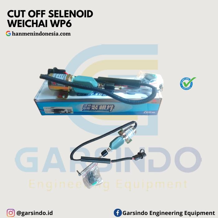 Jual CUT OFF SOLENOID WEICHAI WP6 / TD226B 13026697 SDLG, XCMG, LONKING ...