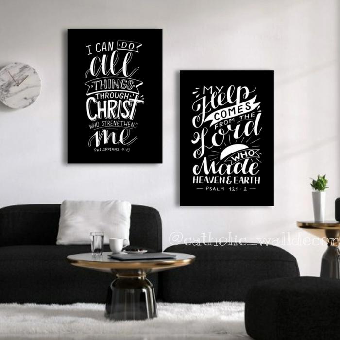 Jual Paket Poster rohani hiasan dinding Kristen Katolik ayat KS Alkitab ...