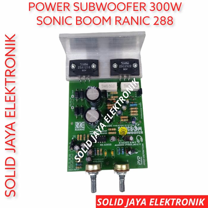Jual Kit Power Subwoofer Sonic Boom 300w Sub 300 Watt W Plus Psu Ranic ...