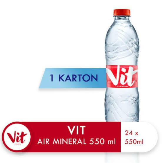 Jual Vit Botol Air Mineral 550ml Kemasan Plastik Pet 1 Karton Isi 24 ...