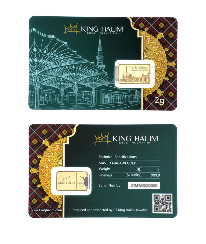 Jual LOGAM MULIA EMAS KING HALIM 2GR- MASJID NABAWI - Kota Surabaya ...