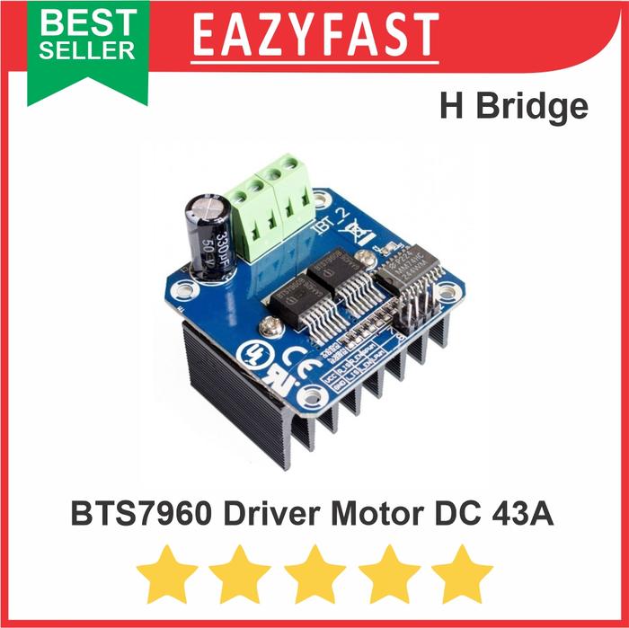 Jual Driver BTS7960 43A High Current Motor DC H Bridge Arduino Module ...