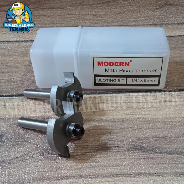 Jual Mata Profil Kayu Slotting Bit Router 1/4 x 5/16 inch ( 8 mili ...