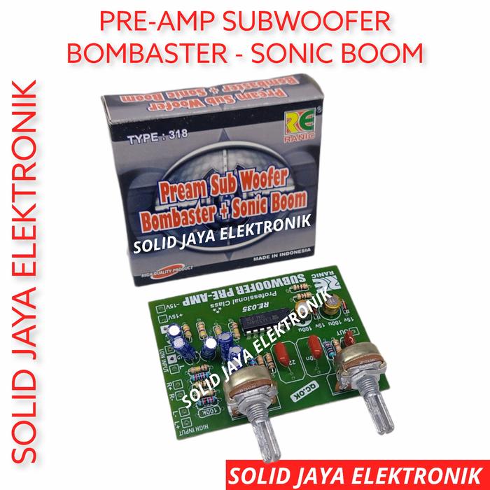 Jual KIT PREAMP FILTER SUBWOOFER BOMBARSTER SONIC BOOM CROSSOVER RANIC ...