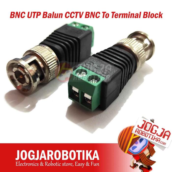 Jual Konektor Jack CCTV BNC Male UTP Balun CCTV BNC To Screw Terminal Block - Kab. Sleman ...