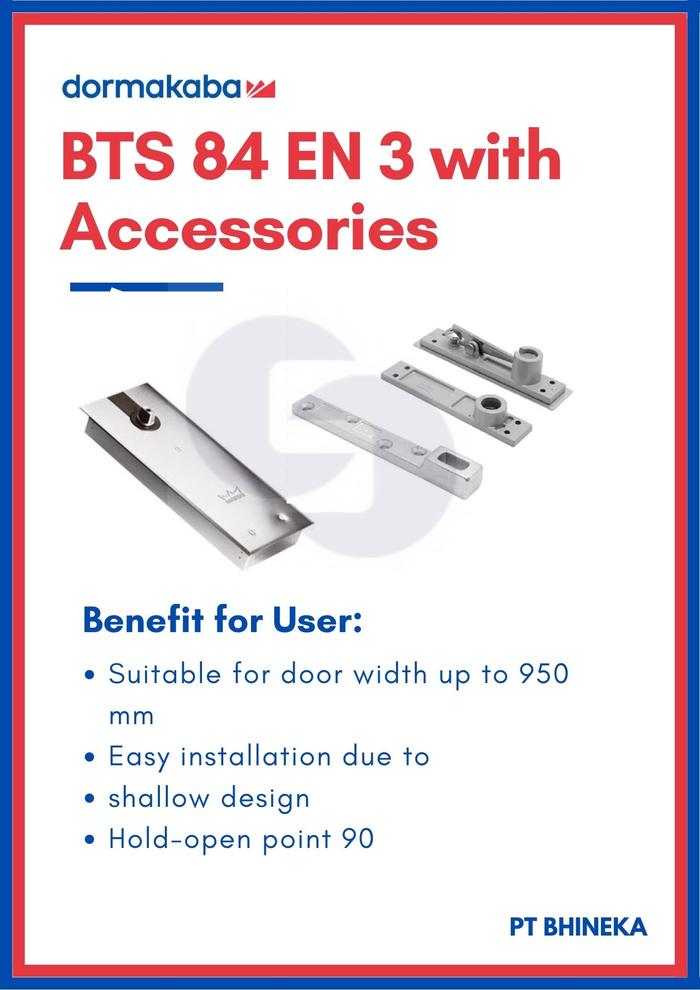 Jual Dorma BTS84 EN3 HO with accessories dormakaba BTS 84 EN 3 Hold ...