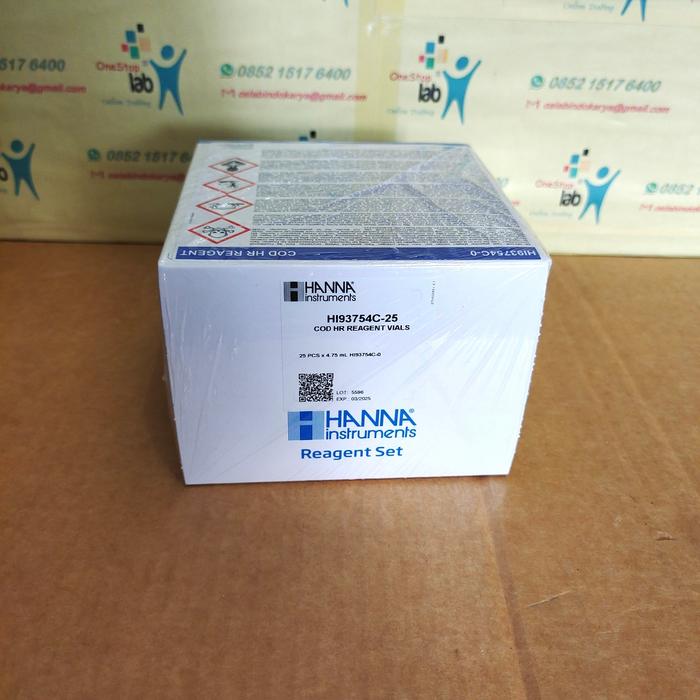 Jual HANNA HI 93754C-25 COD Reagent HR isi 25 vial high range - Kab ...