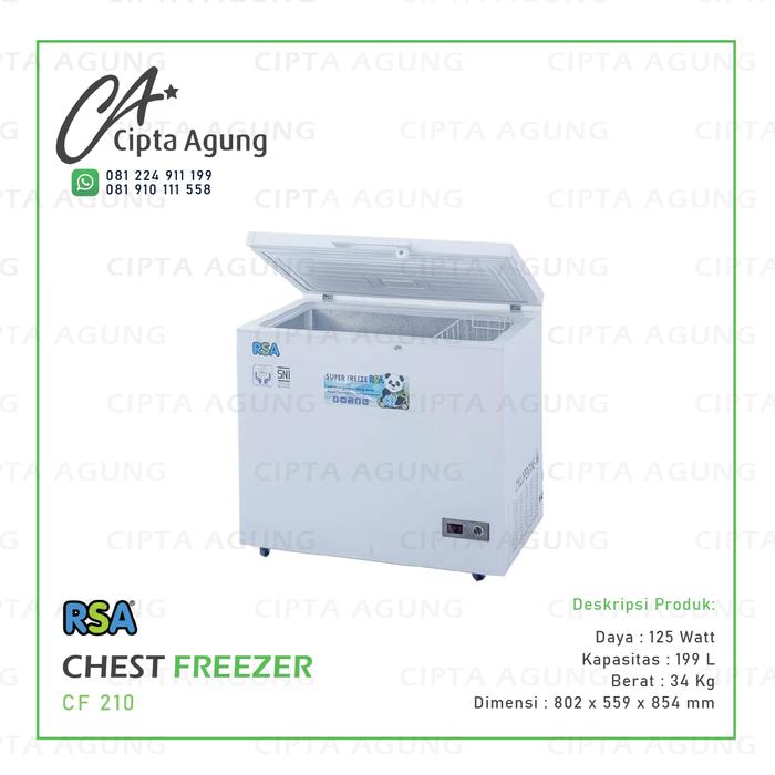 Promo CHEST FREEZER 199 L RSA CF 210 CF-210 CF210 FREEZER BOX [BDG ...