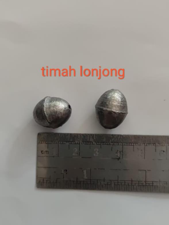 Jual Timah Bulat Lonjong 1.5cm Pemberat Pancing Umpan Bandul Batu Kail ...