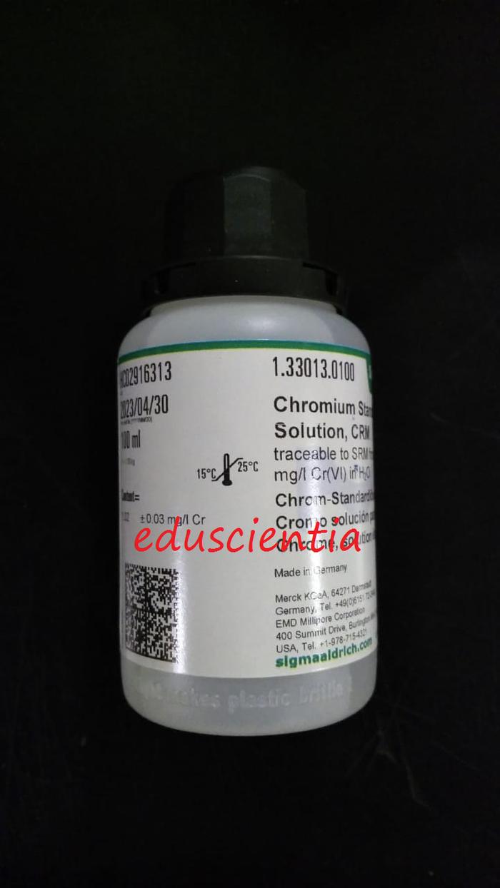 Jual Chromium/ Kromium standard solution 1,00 mg/l, 100 ML, MERCK ...