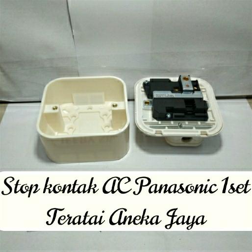 Jual Stop Kontak AC merk Panasonic + Steker AC 3 kaki (1 Set) - Jakarta ...