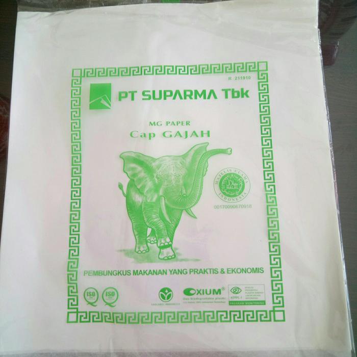 Jual MG paper cap gajah / kertas burger / kertas nasi / kertas kfc ...