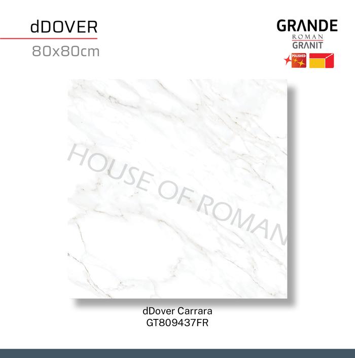 Jual ROMANGRANIT GRANDE dDover Carrara 80X80 GT809437FR ROMAN GRANIT ...