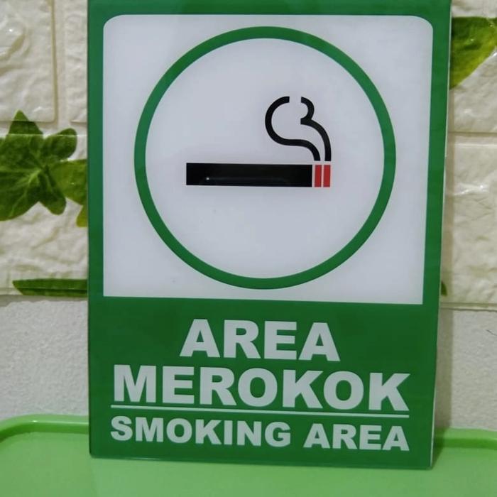 Jual AKRILIK SMOKING AREA UKURAN 15X20CM - Jakarta Barat - GPJ (GARDA ...