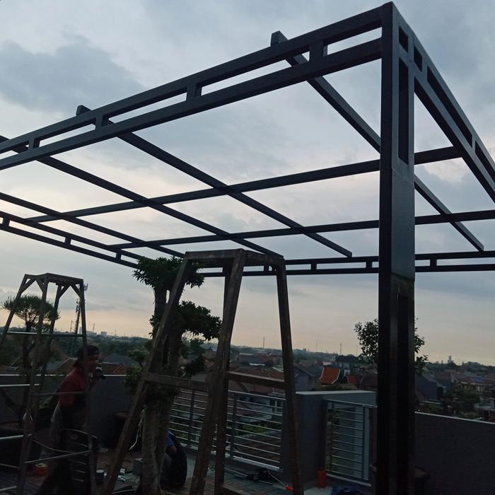 Jual Rangka kanopy solar panel - Kota Bekasi - putra makmur jaya 2 ...