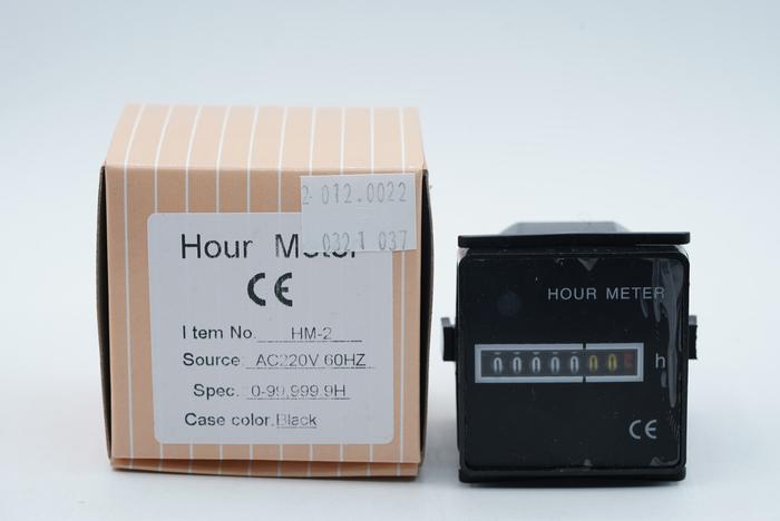 Jual HourMeter Black HM-2 AC 220V 60Hz Hour Meter Engine 0-99,999.9H HQ - Jakarta Barat ...