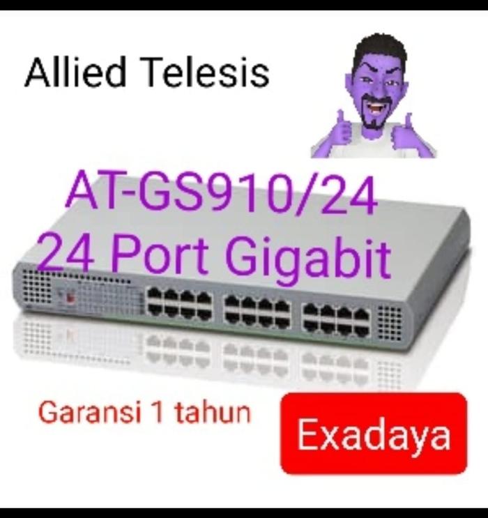 Jual Allied Telesis AT-GS910/24 , 24 Port Gigabit Unmanaged Switch - Jakarta Pusat - Exadaya ...