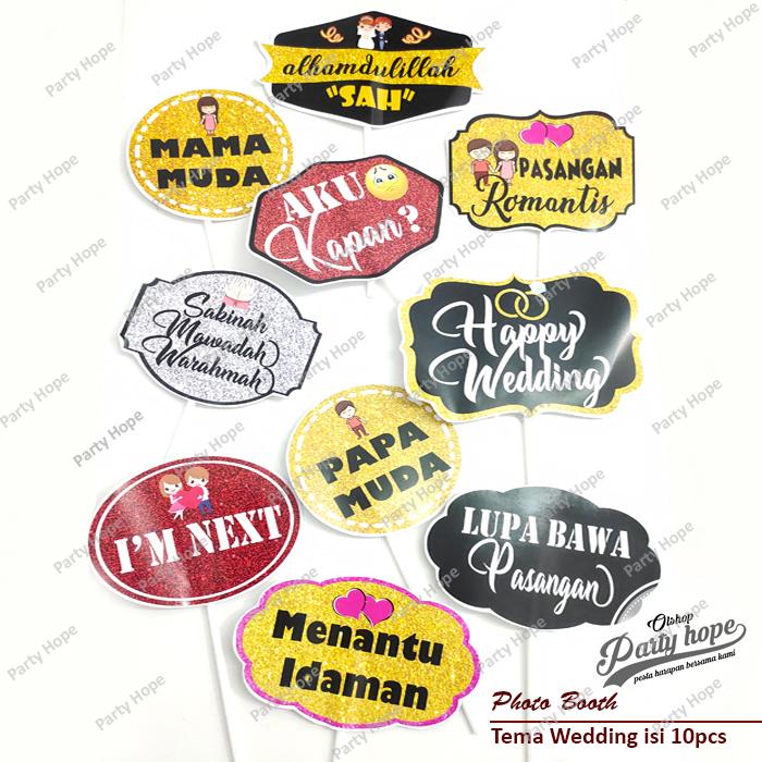 Jual fun props sah / aksesoris foto booth nikah / foto props happy ...