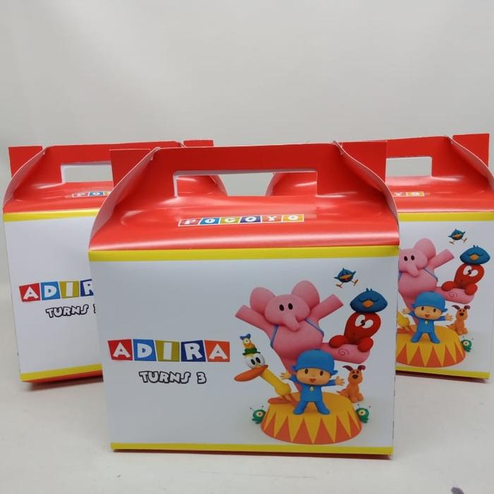 Jual Snack box pocoyo / wadah snack pocoyo / box snack custom - Kota ...