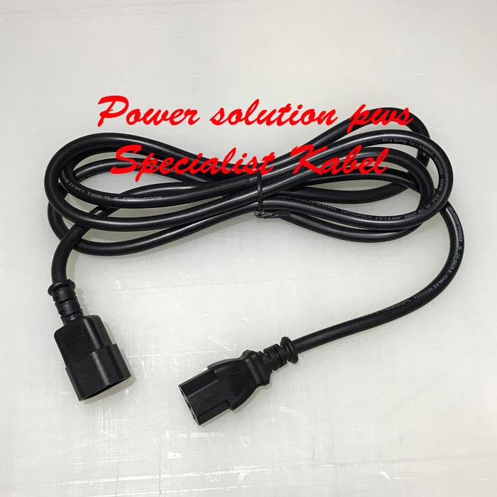 Jual Kabel Power Cpu-Monitor IEC320 Cord C13 C14 1.5mm 2M isi tebal ...
