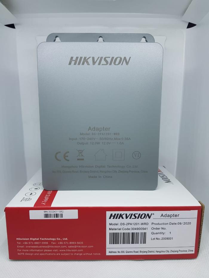 Jual Hikvision DS-2PA1201-WRD / Power Supply Weatherproof Single 12V 1A ...