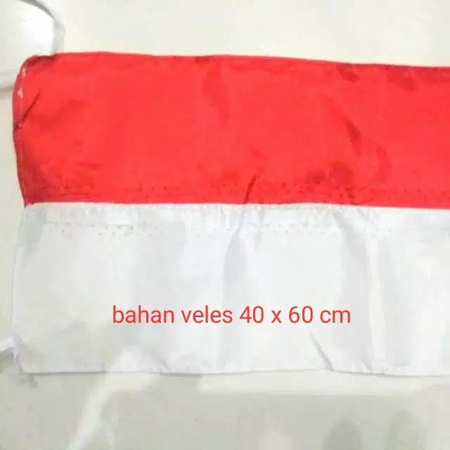 Jual Grosir umbul umbul bendera Indonesia merah putih garuda zig zag - Warna Polos2.7m - Kota ...