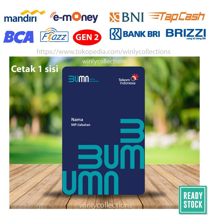 Jual Emoney Etoll MANDIRI BCA BNI BRI ID CARD TELKOM Custom Idcard - 1 ...