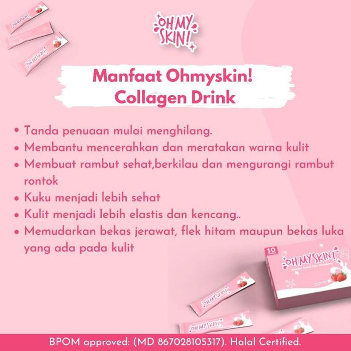 Jual Oh My Skin - Collagen Drink | Minuman Kolagen Oh My Skin Original Di Seller Yama ...