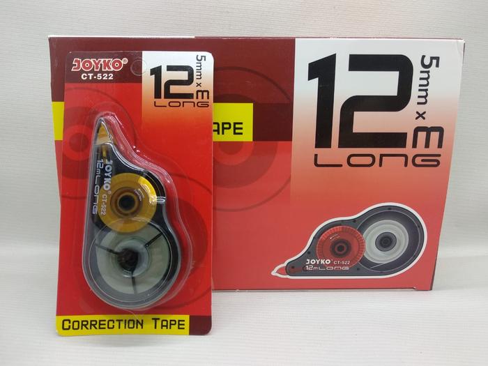 Jual Correction Tape/ Tipx Kertas / Pita Koreksi Joyko CT-522 - Kab ...